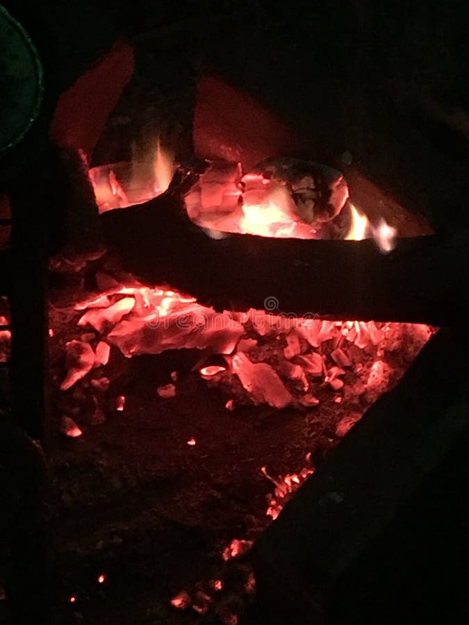 Red fire flames stock photo. Image of fire, campfire - 208769970