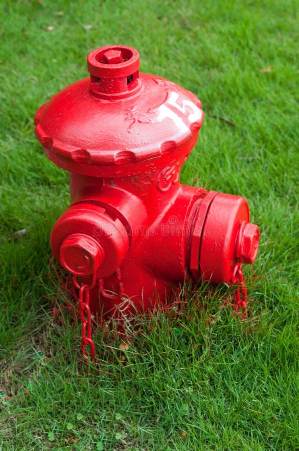 Red Fire Hydrant stock image. Image of water, extinguish - 16179769