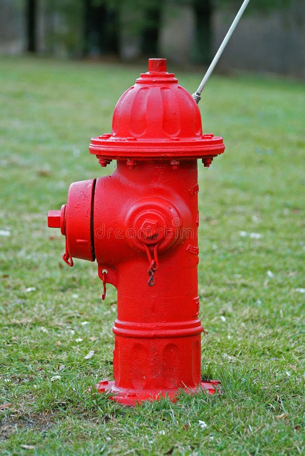 Red fire hydrant stock image. Image of fire, residential - 74029399