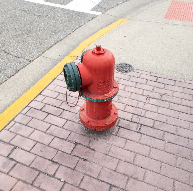 Red fire hydrant stock photo. Image of surface, department - 257649172