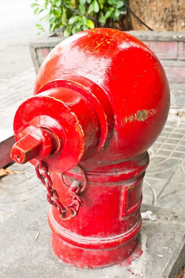 Red Fire Hydrant, Fire Equipment Stock Photo - Image of valve, plug ...