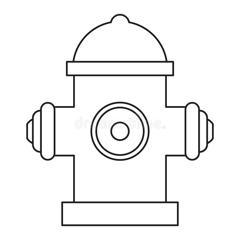 Red Fire Hydrant Fire Fighting Line Stock Illustrations – 115 Red Fire ...