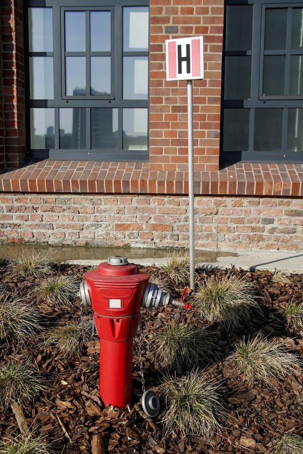 Red fire hydrant stock image. Image of danger, fireman - 211368915
