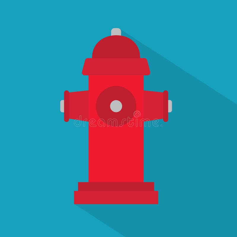 Red fire hydrant icon stock vector. Illustration of rescue - 165654592