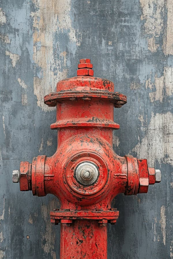 Red Fire Hydrant, this Image Features a Close-up of a Bright Red Fire ...