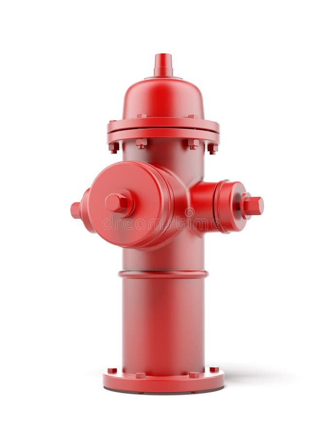 Red fire hydrant stock illustration. Illustration of danger - 41867746