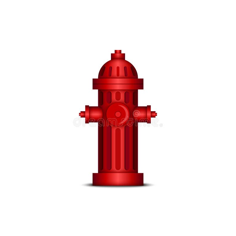Red Fire Hydrant Realistic Stock Illustrations – 266 Red Fire Hydrant ...