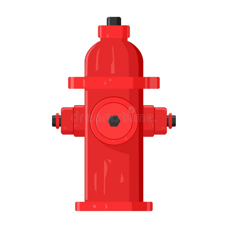 Red Fire Hydrant Realistic Stock Illustrations – 266 Red Fire Hydrant ...