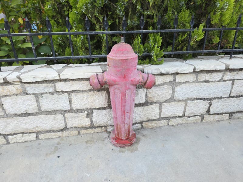 Red fire hydrant stock photo. Image of fireman, closeup - 393647946