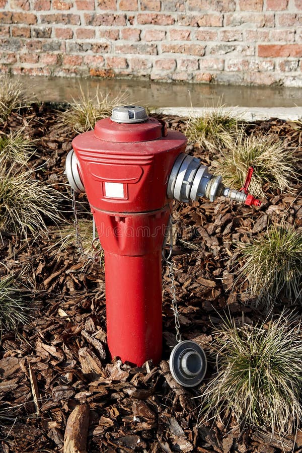 Red fire hydrant stock image. Image of firefighter, department - 211368885