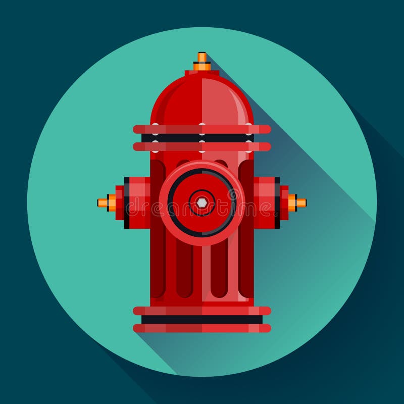 Red Fire Hydrant Vector Icon for Video, Mobile Stock Vector ...