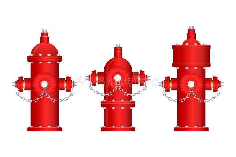 Red Fire Hydrant Vector Illustration Isolated Stock Vector ...