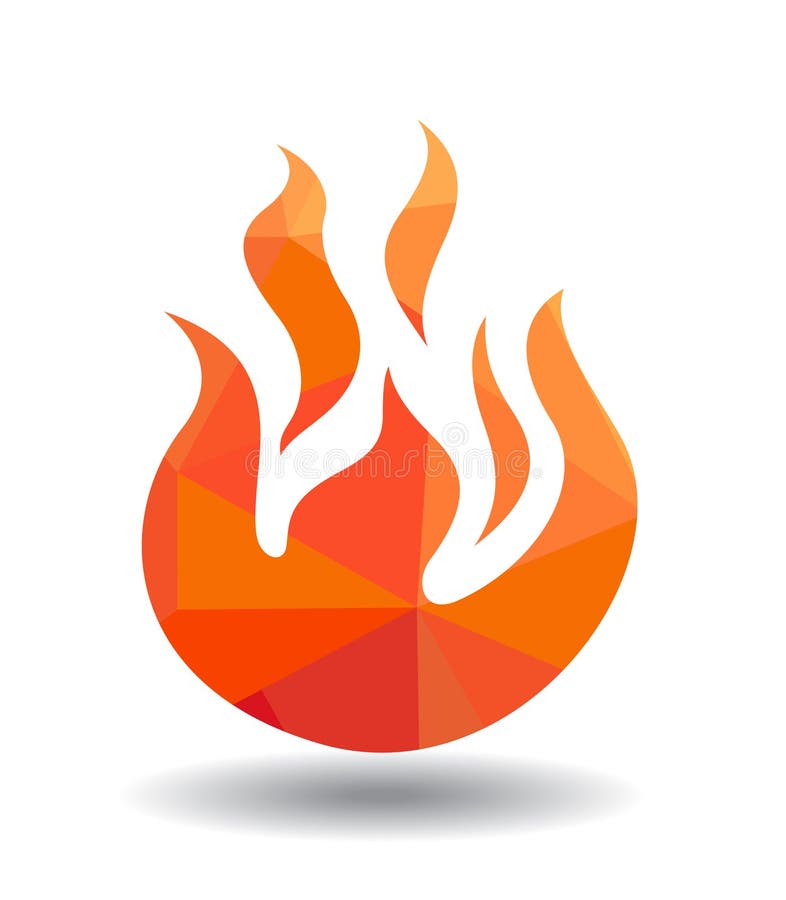 Red Fire icon isolated stock vector. Illustration of conceptual - 81374954