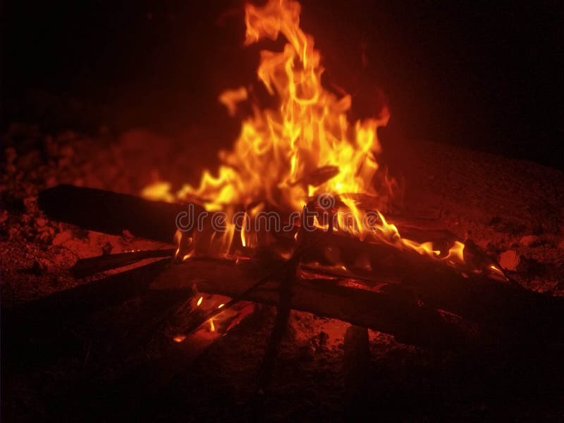 Red fire of Nature stock image. Image of natur, reds - 203633739