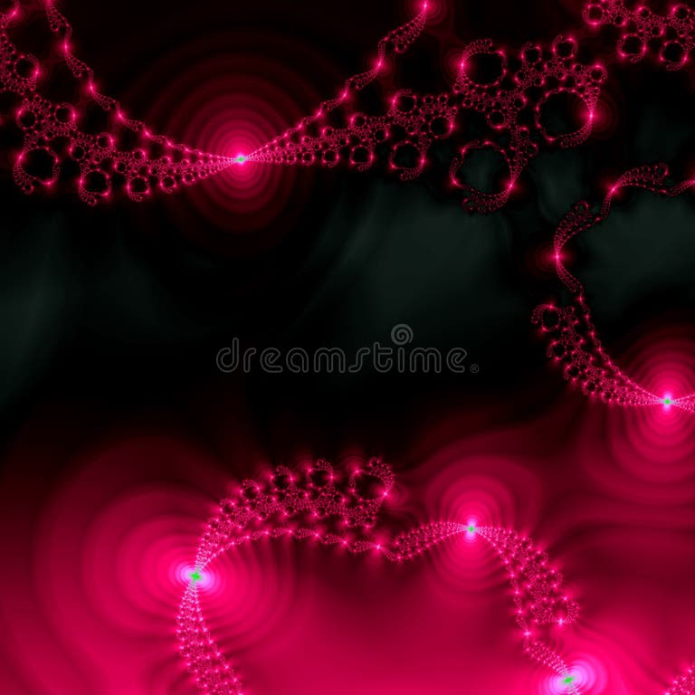 Red Fire in Space Abstract stock illustration. Illustration of fractal ...