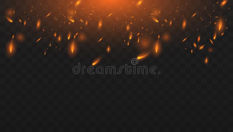 Red Fire sparks vector stock vector. Illustration of fiery - 167692695
