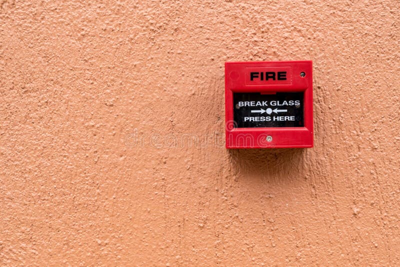 Red Fire switch stock photo. Image of emergency, safety - 72734390