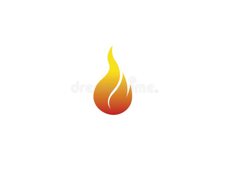 Red Fire Symbol and Flame for Logo Stock Illustration - Illustration of ...