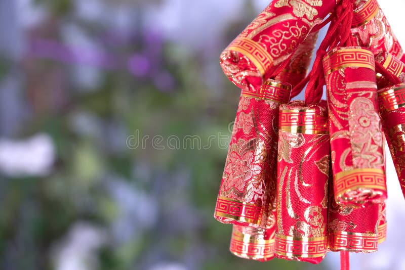 Red Firecrackers in Chinese Festivals Stock Image - Image of china ...