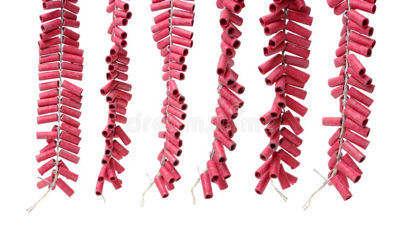 Roll of red firecrackers stock photo. Image of boom, fourth - 1336018