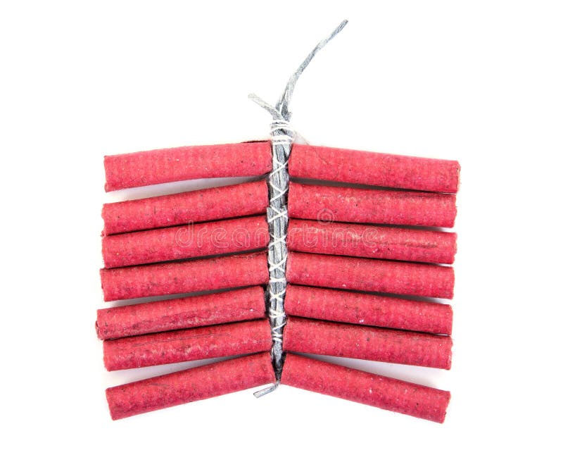 Roll of red firecrackers stock photo. Image of boom, fourth - 1336018