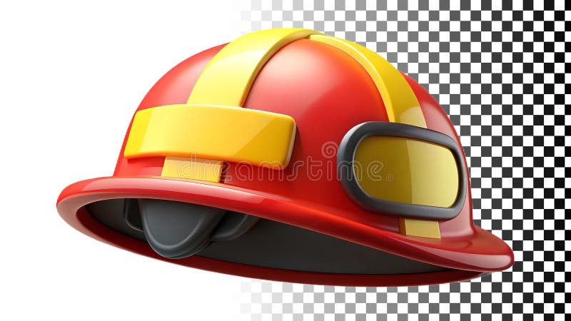 Red Firefighter Helmet, Safety Gear and Emergency Service Png ...