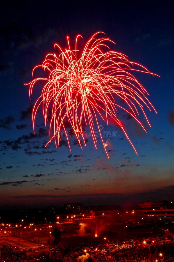 Fireworks at the fun fair stock image. Image of july, years - 3608803