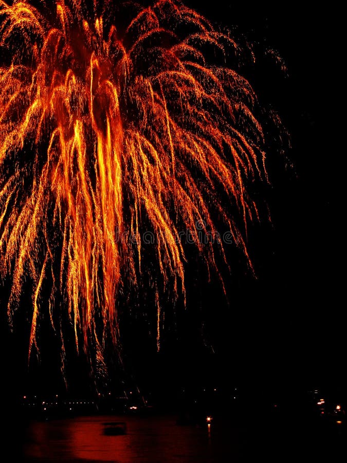 Red firework stock image. Image of independence, silhouette - 3165165