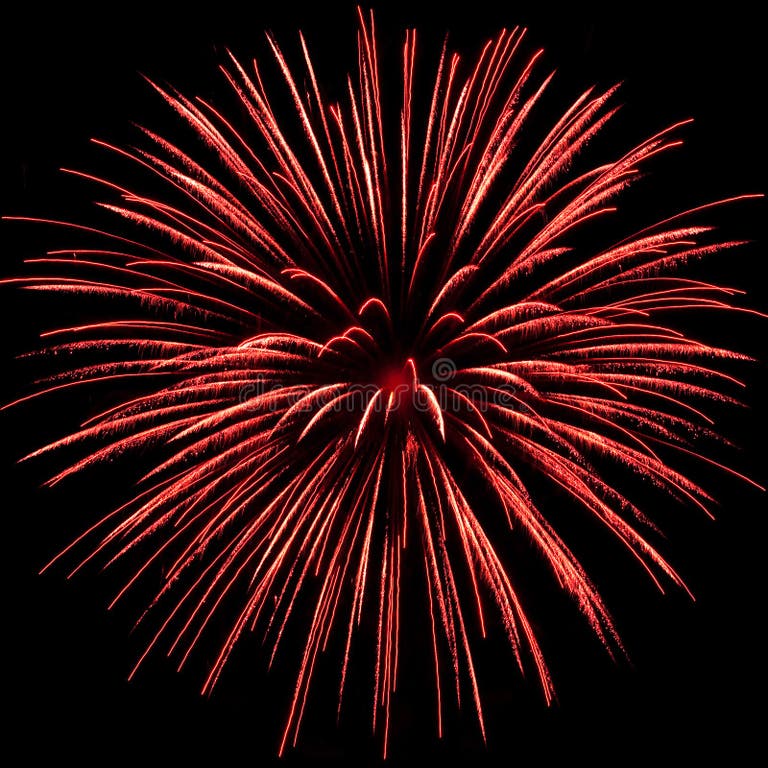 A red firework explosion stock image. Image of burst - 15677697
