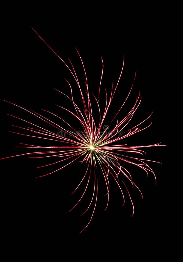 Red firework explosion stock image. Image of city, celebrate - 75995953