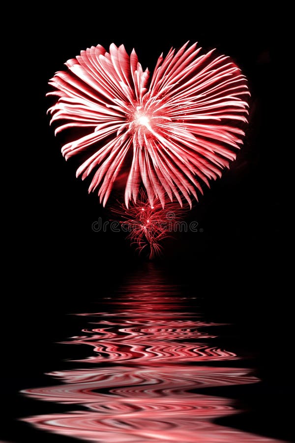 Heart Fireworks Images