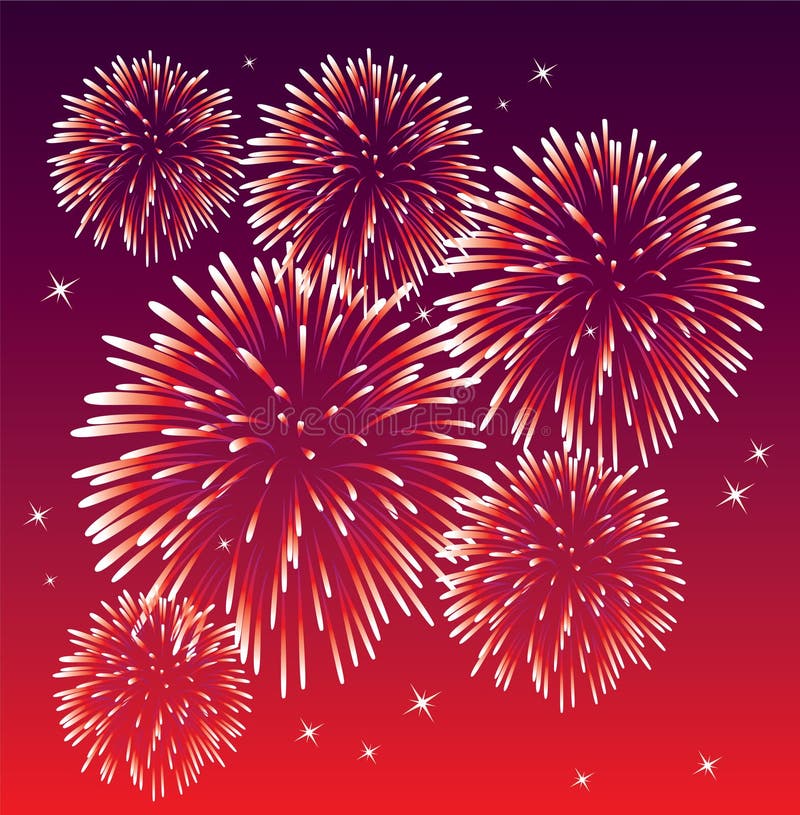 Red Fireworks Stock Illustrations – 38,886 Red Fireworks Stock ...