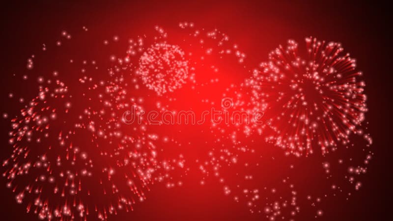 Red Fireworks stock footage. Video of valentine, romance - 37821603