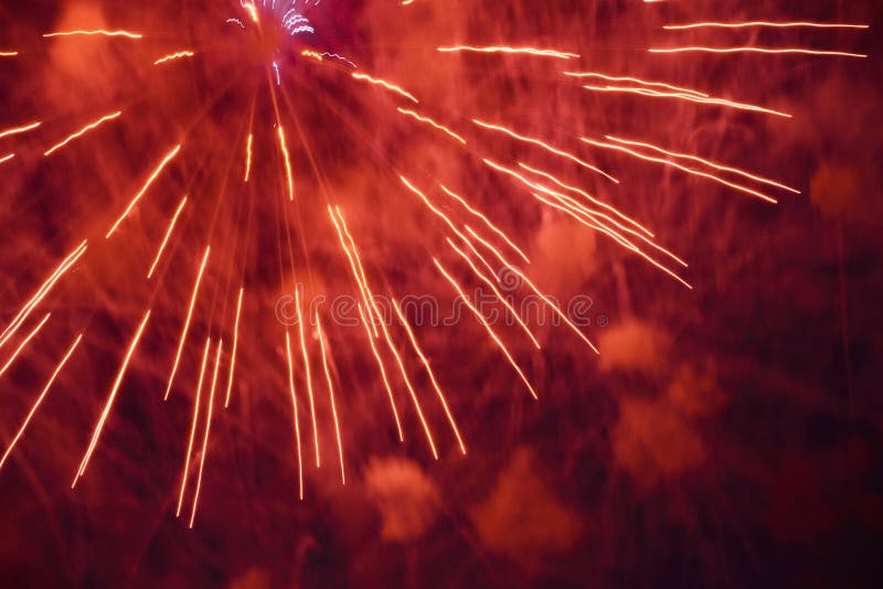 Red Fireworks Abstract Background Stock Image - Image of fireworks ...