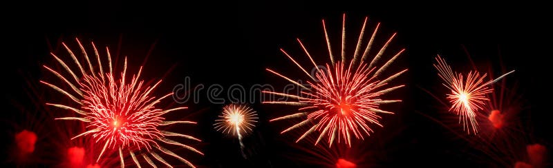 Red Fireworks stock image. Image of anniversary, firework - 45126965