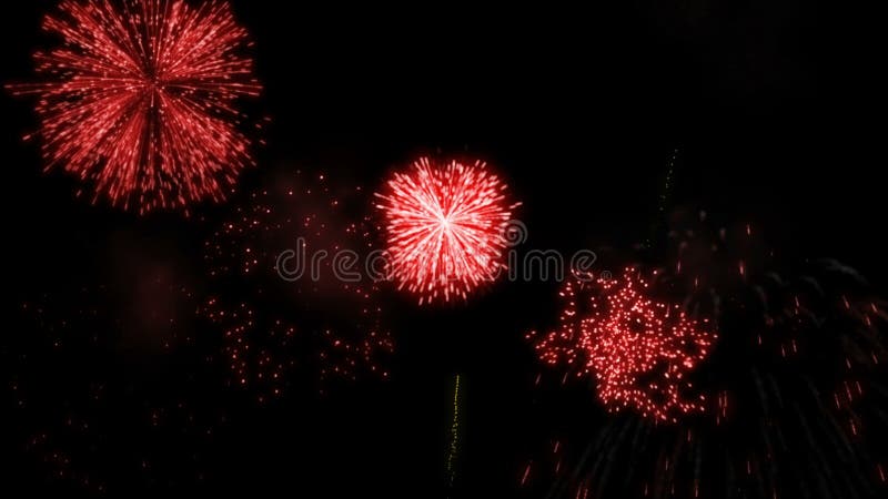 Red fireworks stock photo. Image of awesome, night, black - 49471150