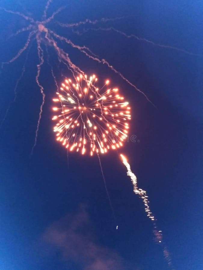 Fireworks stock image. Image of firew, line, explo, fireworks - 239529585