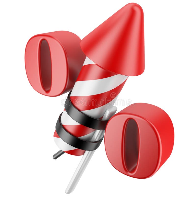 Red Fireworks Rocket Percent Symbol Stock Illustrations – 4 Red ...