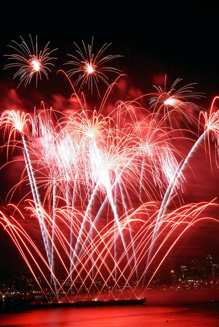 Seattle City Celebration Fireworks Stock Photos - Free & Royalty-Free ...