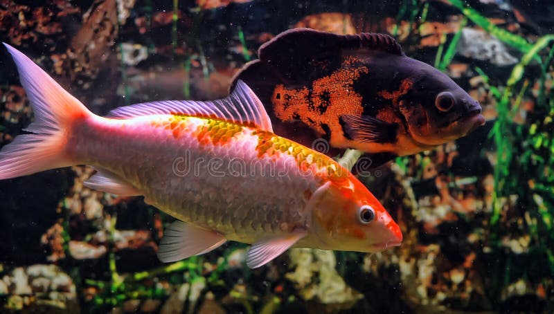 Red fish stock photo. Image of cichlid, decorative, color - 34907706