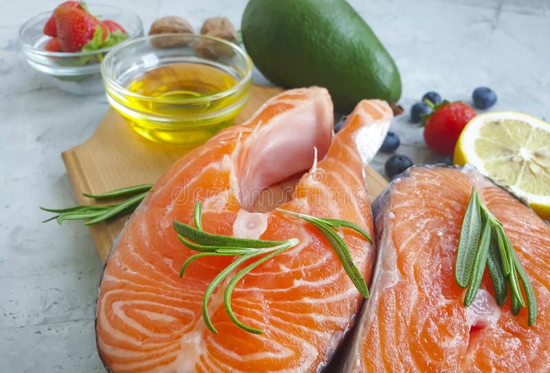 Red Fish on Concrete Background Preparation, Sea, Cold Stock Photo ...