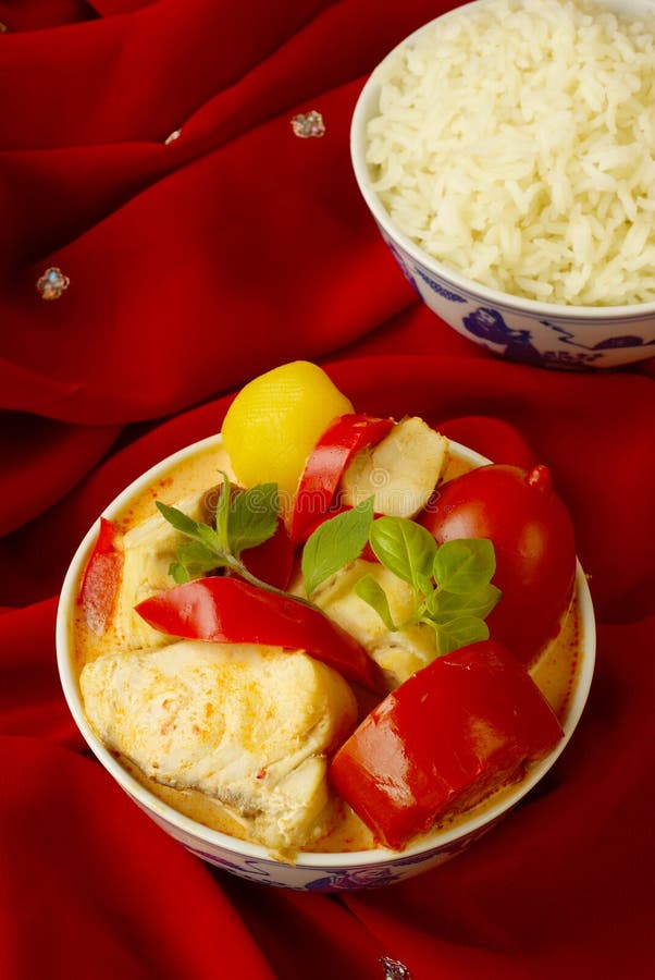 Red fish curry stock photo. Image of fish, seafood, tasty - 15806384