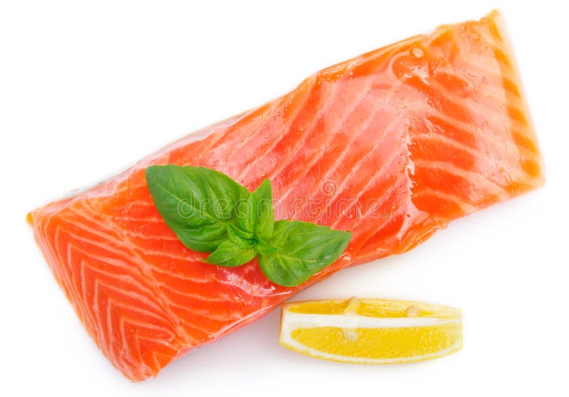 Red Fish on White Background Stock Photo - Image of fillet, product ...