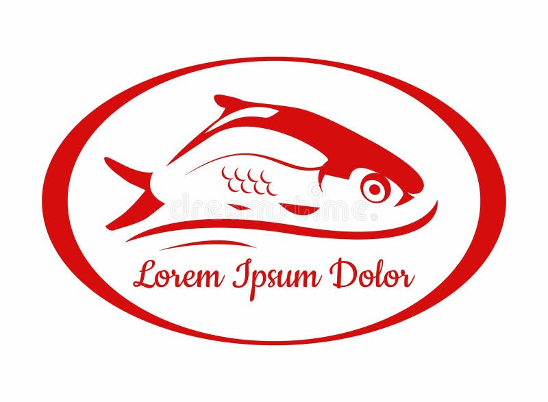 Red Fish Logo Vector Design Stock Vector - Illustration of cartoon ...