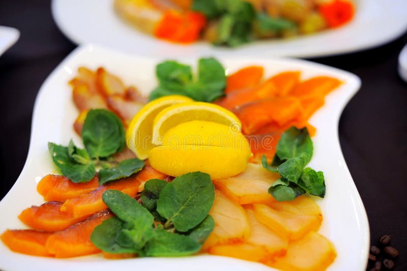 Red Fish Plate stock image. Image of dishware, fish, appetizer - 36941557