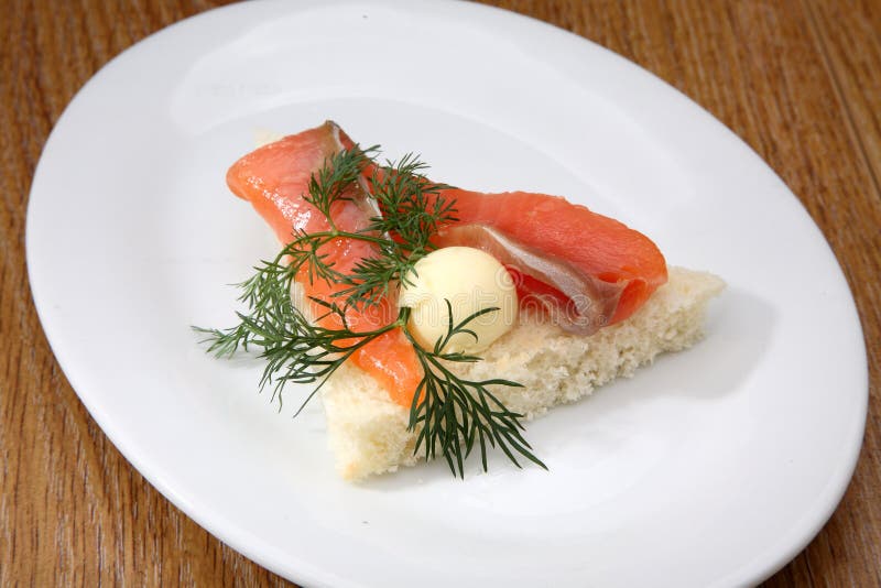 Red fish sandwich stock image. Image of salmon, bread - 39750293