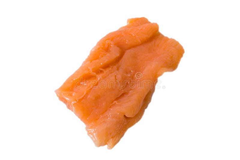 Red Fish on a White Background. Delicious Lightly Salted Salmon Isolate ...