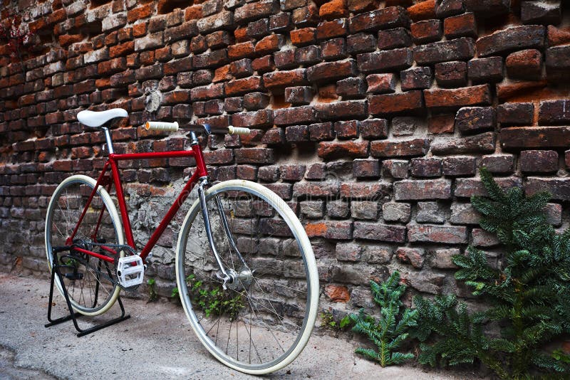 Red Fixie Bike stock image. Image of life, lightweight - 64922385