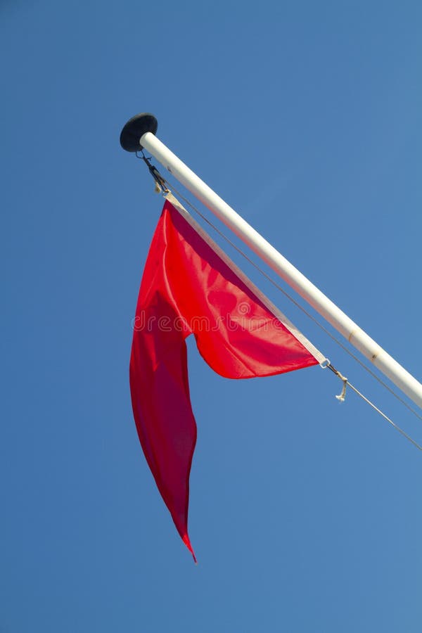 Red flag stock image. Image of scene, color, security - 2562629