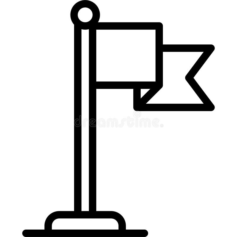 Red Flag Icon, Location Map and Navigation Vector Stock Vector ...